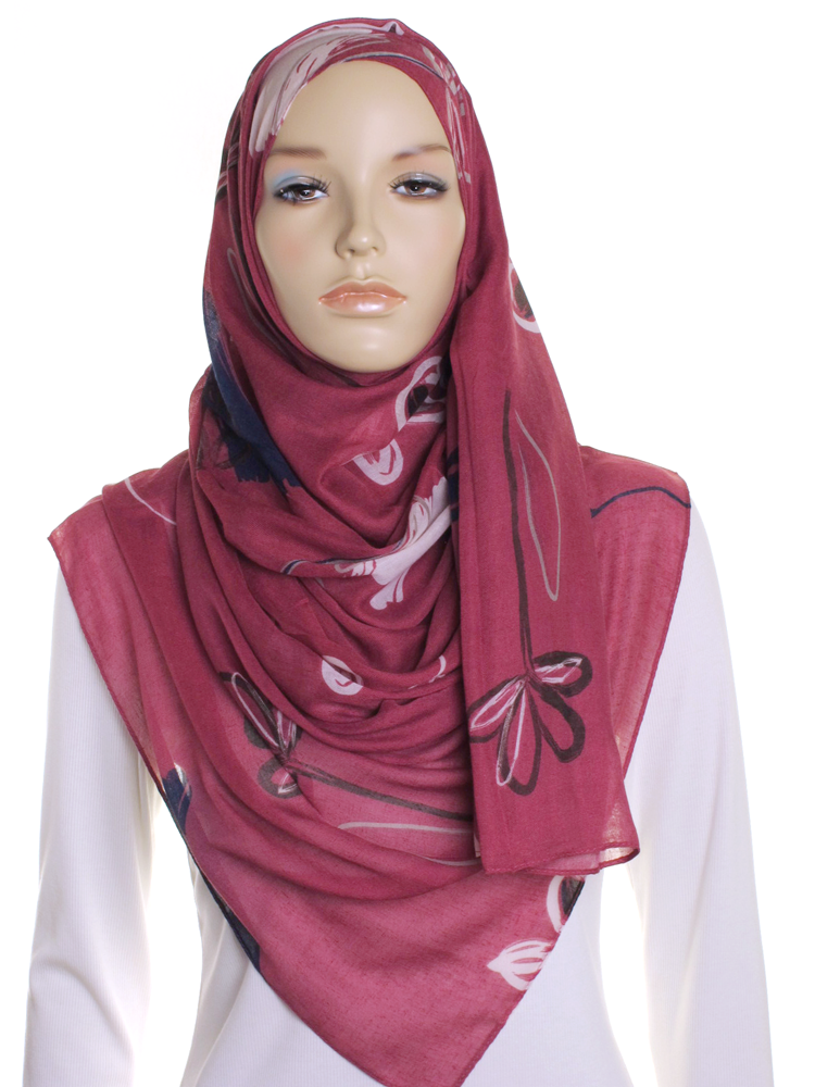 Printed Hijabs | Stylish Hijabs | Floral Print Hijab | Buy Hijabs ...